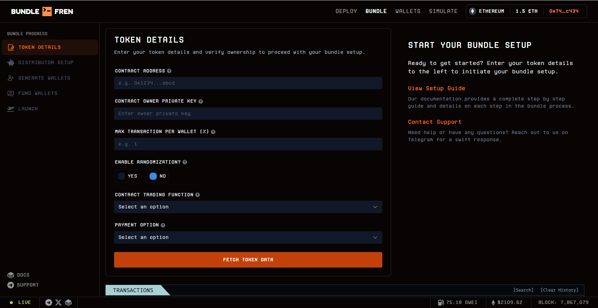 Bundle Fren - Crypto Bundler & Bundler Bot